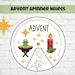 Kids Printable Advent Spinner Color Wheel, Nativity Sunday School ...