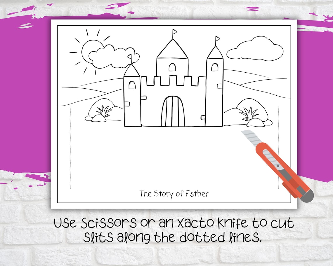 Queen Esther Story Strips, Sunday School Activity, Kids Church Craft ...