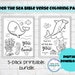 Under the Sea Kids Bible Verse Printable Colouring Pages, Ocean Themed ...