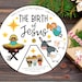 Kids Printable Birth of Jesus Spinner Color Wheel, Nativity Sunday ...