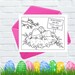 Kids Easter Themed Bible Verse Colouring Card Set of 8, Printable ...