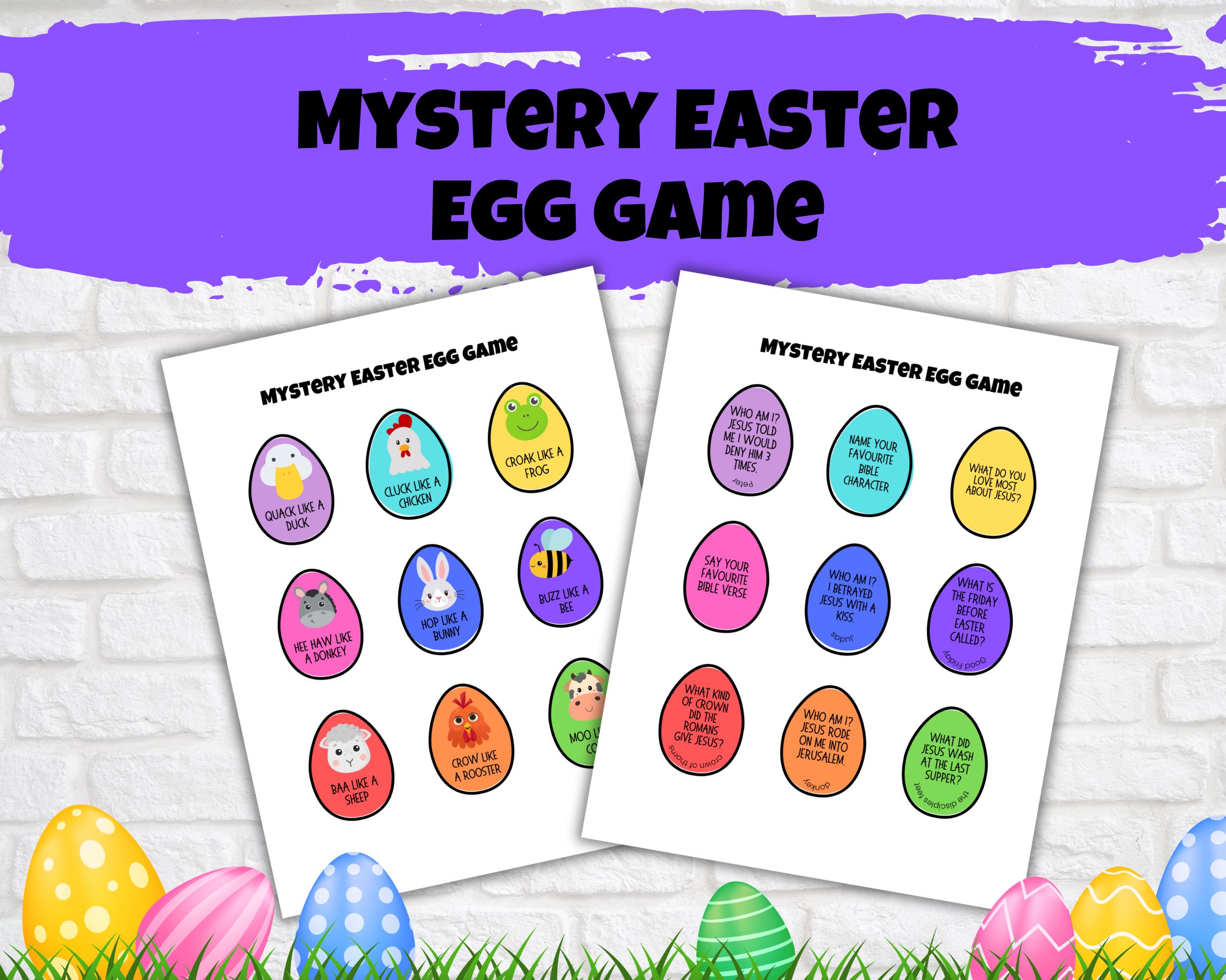 Easter Mystery Egg Game, Sunday School Activity, Kids Church Easter ...