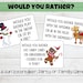 Kids Printable Christmas Would You Rather Game, Faith Based Activity ...