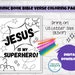Superhero Comic Book Bible Verse Coloring Set of 6, Kids Scripture ...