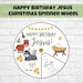 Kids Printable Happy Birthday Jesus Christmas Spinner Color Wheel ...