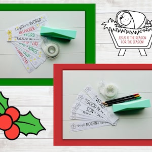Names of Jesus Advent Paper Chain Activity & Devotional, 24 Names of ...