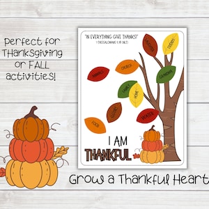 Thanksgiving/fall Gratitude Tree Kids Activity, 30 Faith-filled ...