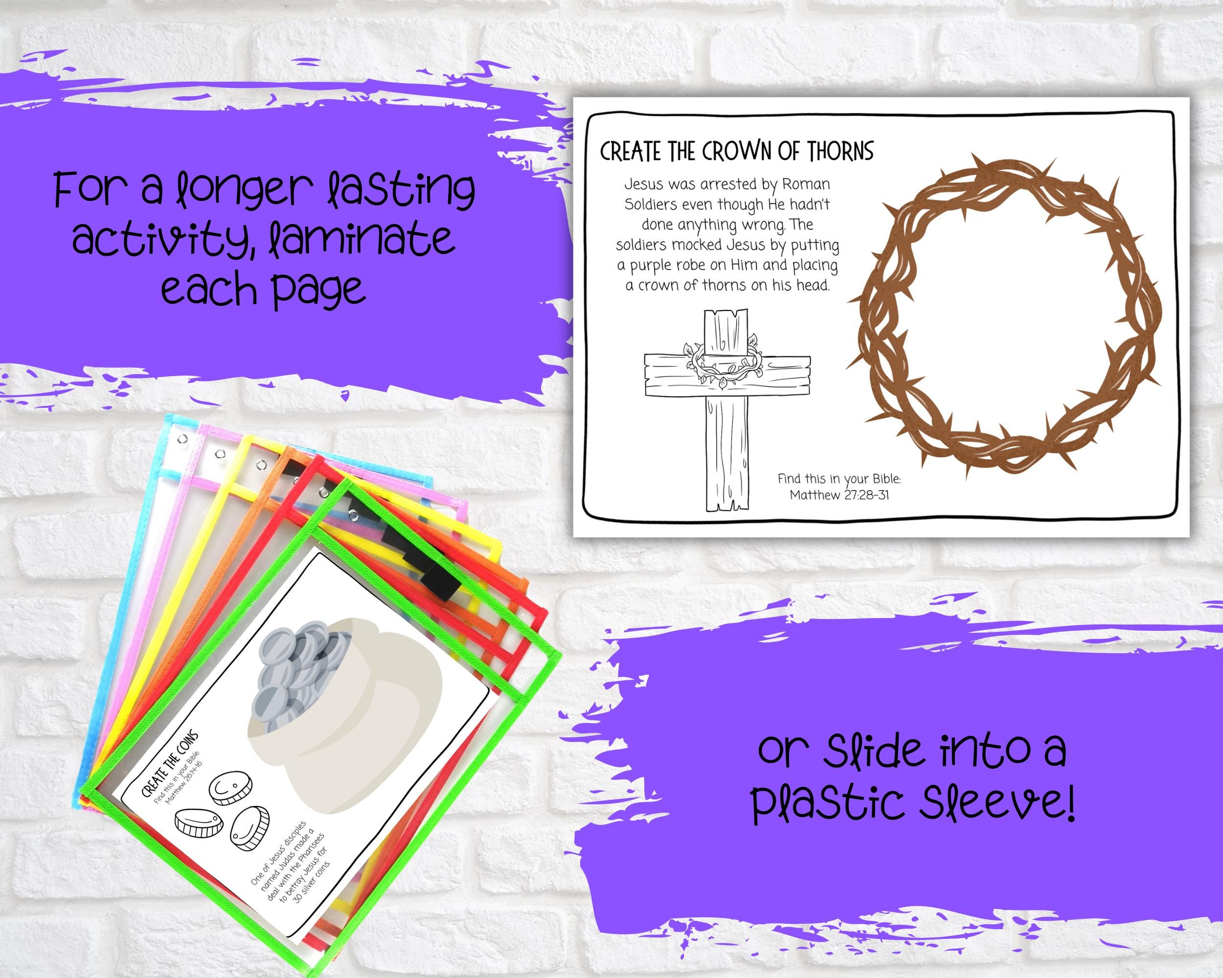 Easter Story Boards, Play Dough/wax Stick Mats, Sunday School Activity ...
