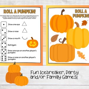 Fall Dice Games, Sunday School Game, Icebreaker, Roll a Turkey, Roll a ...