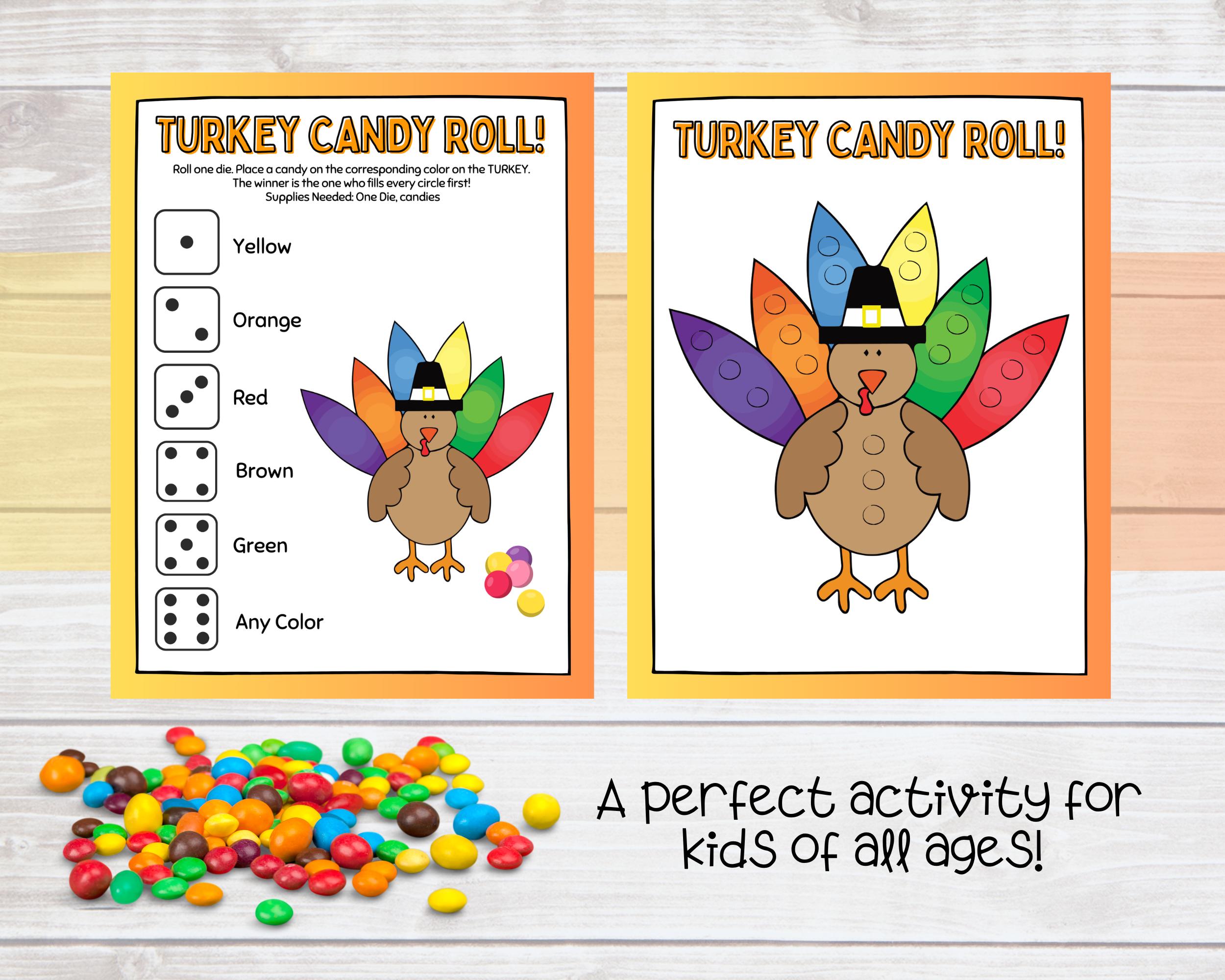 Fall Dice Games, Sunday School Game, Icebreaker, Roll a Turkey, Roll a ...