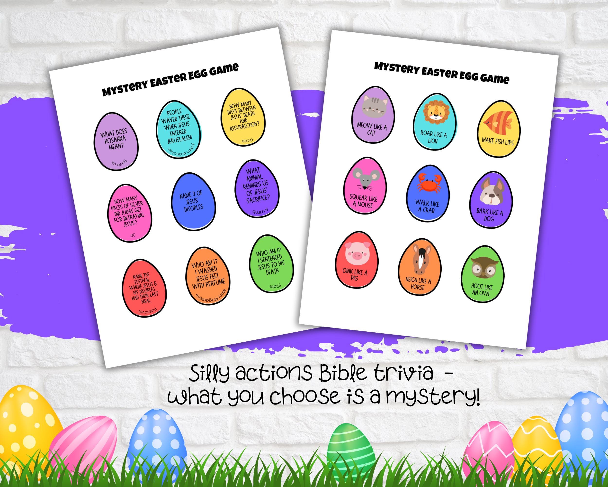 Easter Mystery Egg Game, Sunday School Activity, Kids Church Easter ...