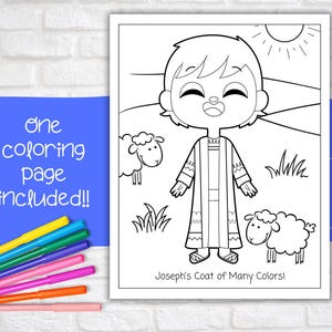 Joseph's Colorful Coat Craft, Sunday School Activity, Kids Church Craft ...