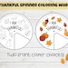 Thankful Spinner Coloring Wheel, Thanksgiving/fall Bible Themed ...