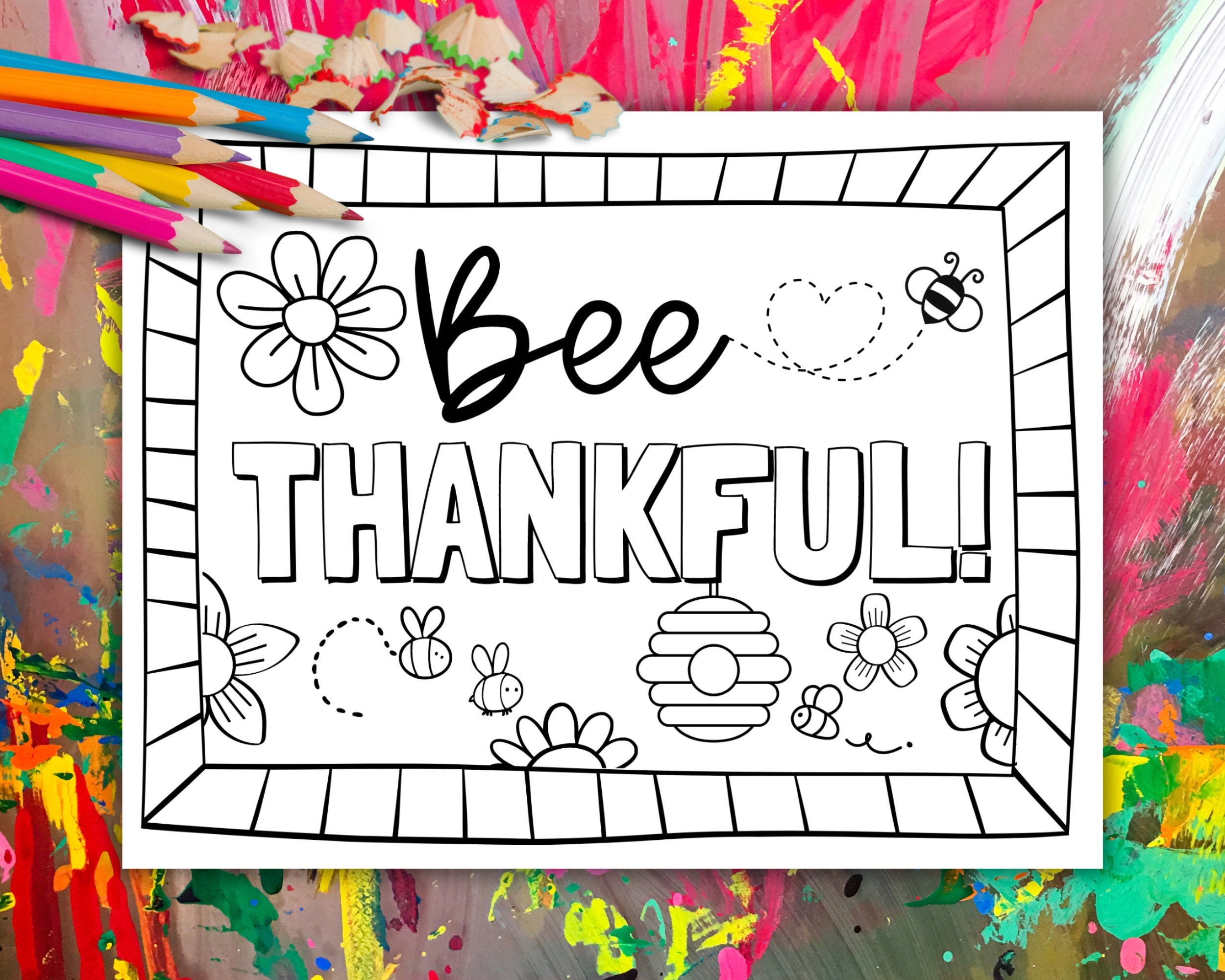Gratitude Bible Verse Coloring Set of 10, Sunday School, Thankful Heart ...