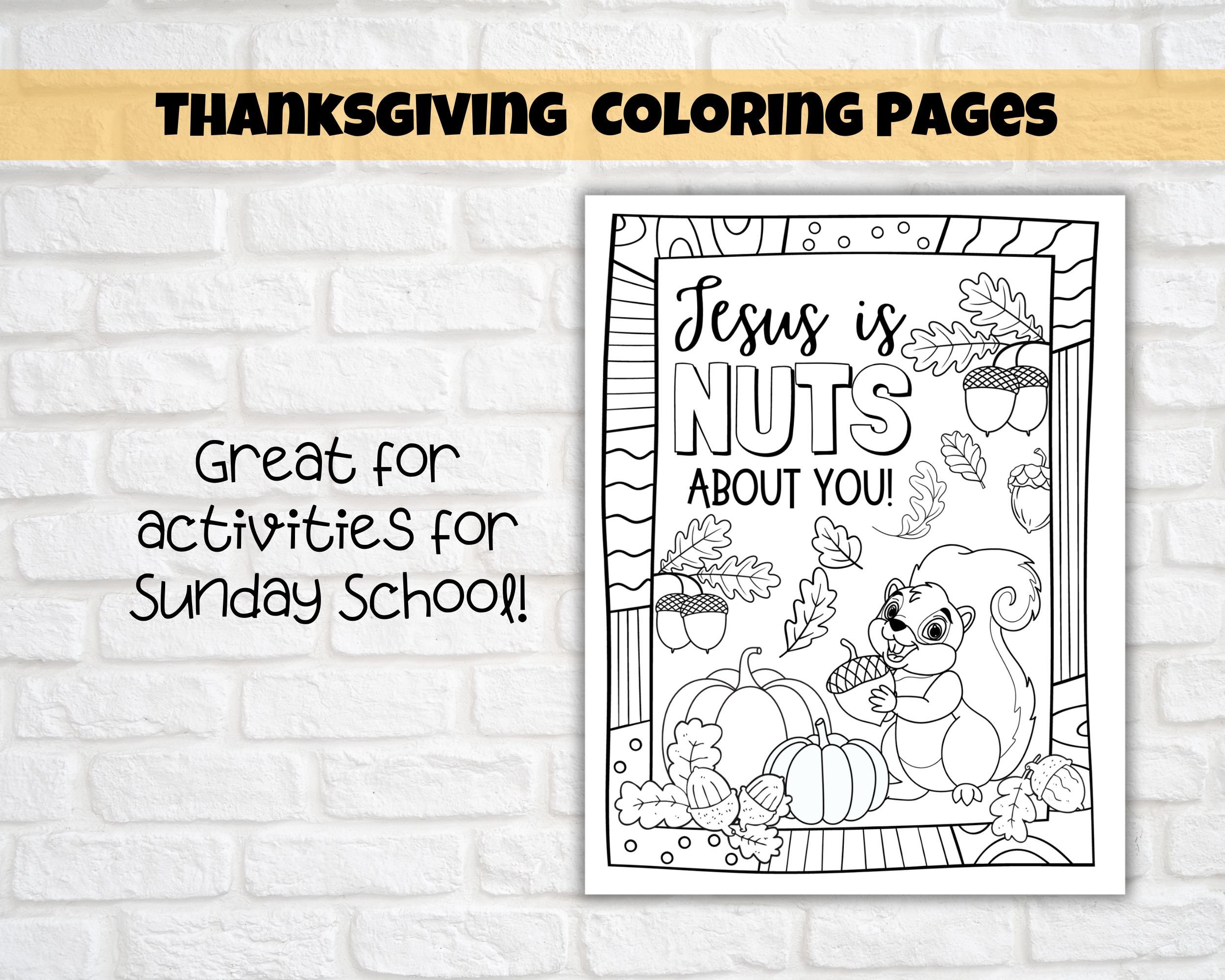 Thanksgiving/fall Bible Verse Set of 10 Coloring Pages, Printable ...