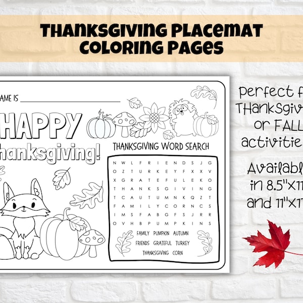 Bible Verse Coloring Placemats - Etsy