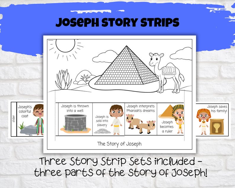 Joseph Story Strip Bundle, Three Crafts Included, Jospeh Thrown in Well ...