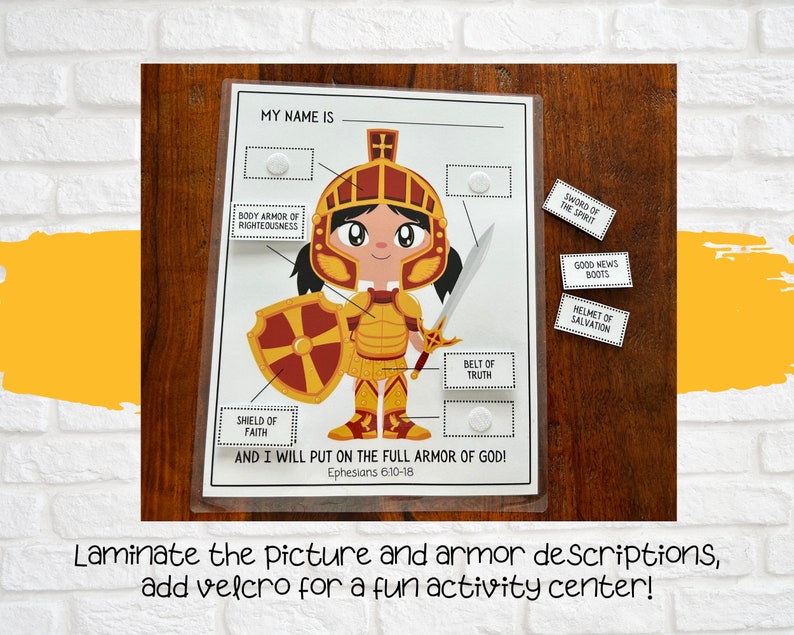 Kids Armor of God Activity Pages, Sunday School Activity, Kids Church ...