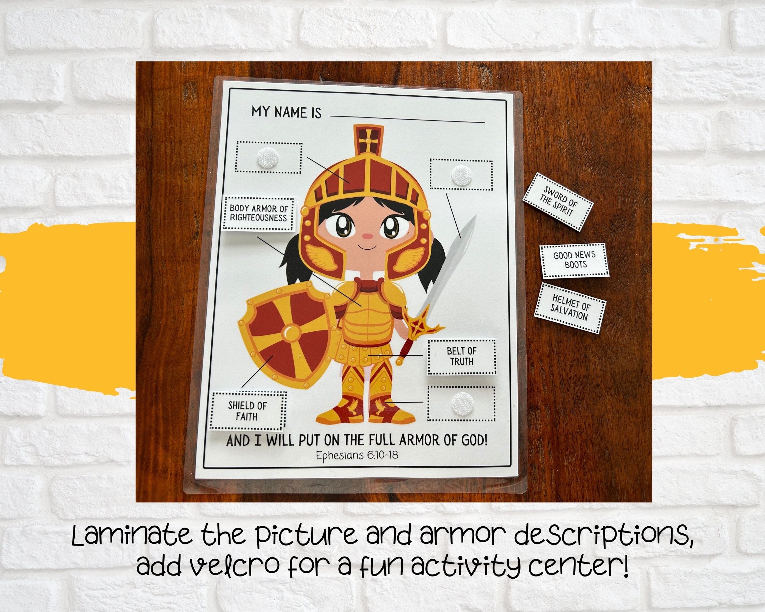 Kids Armor of God Activity Pages, Sunday School Activity, Kids Church ...