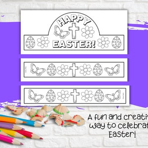 Easter Crown Crafts, Sunday School Activity, Kids Church, Holy Week ...