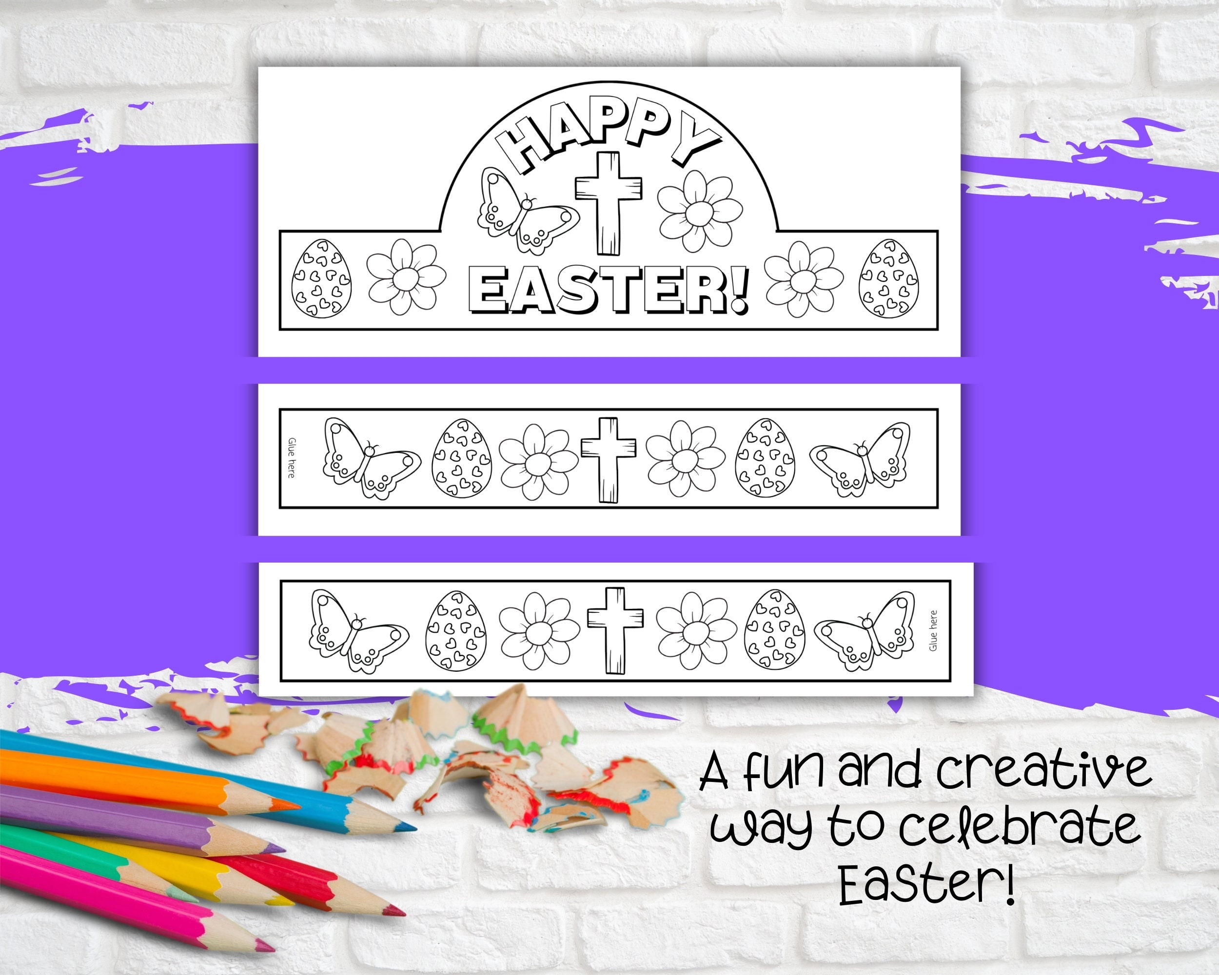 Easter Crown Crafts, Sunday School Activity, Kids Church, Holy Week ...