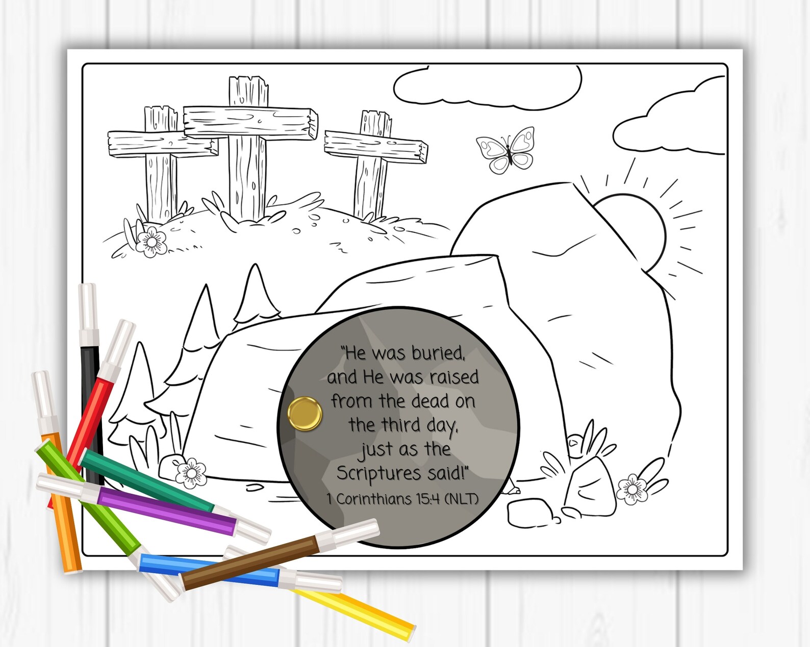 Easter Empty Tomb Craft, Sunday School Activity, Kids Church, Holy Week ...