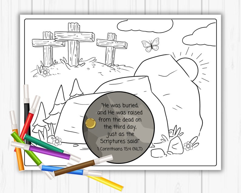 Easter Empty Tomb Craft, Sunday School Activity, Kids Church, Holy Week ...