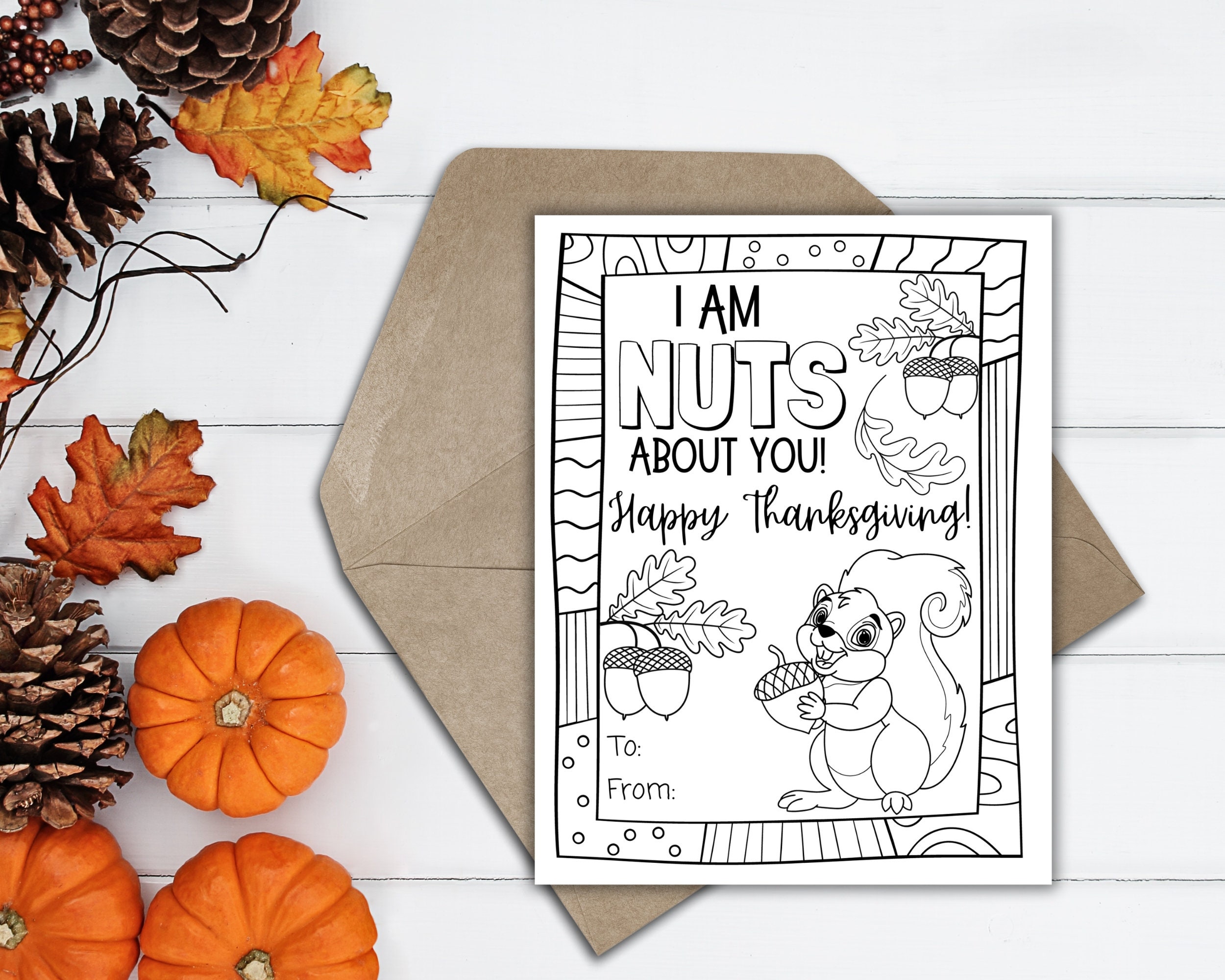 Thanksgiving/fall Bible Themed Coloring Card Set of 12 for Kids ...