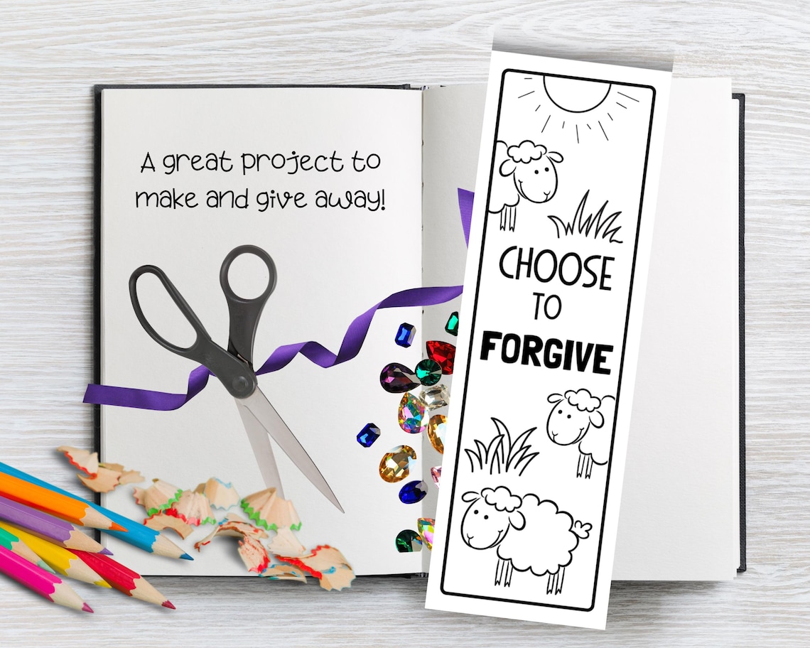 Forgive Printable Coloring Bookmarks, Story of Joseph, Sunday School ...