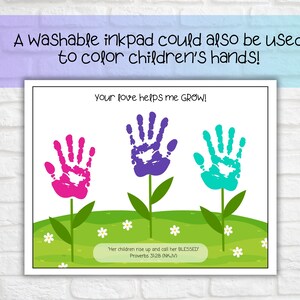 Mother's Day Bible Verse Handprint Bundle, Printable Mother's Day Craft ...
