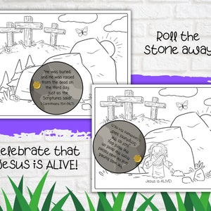 Easter Empty Tomb Craft, Sunday School Activity, Kids Church, Holy Week ...