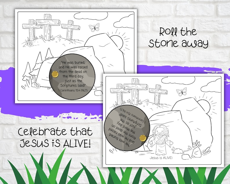 Easter Empty Tomb Craft, Sunday School Activity, Kids Church, Holy Week ...