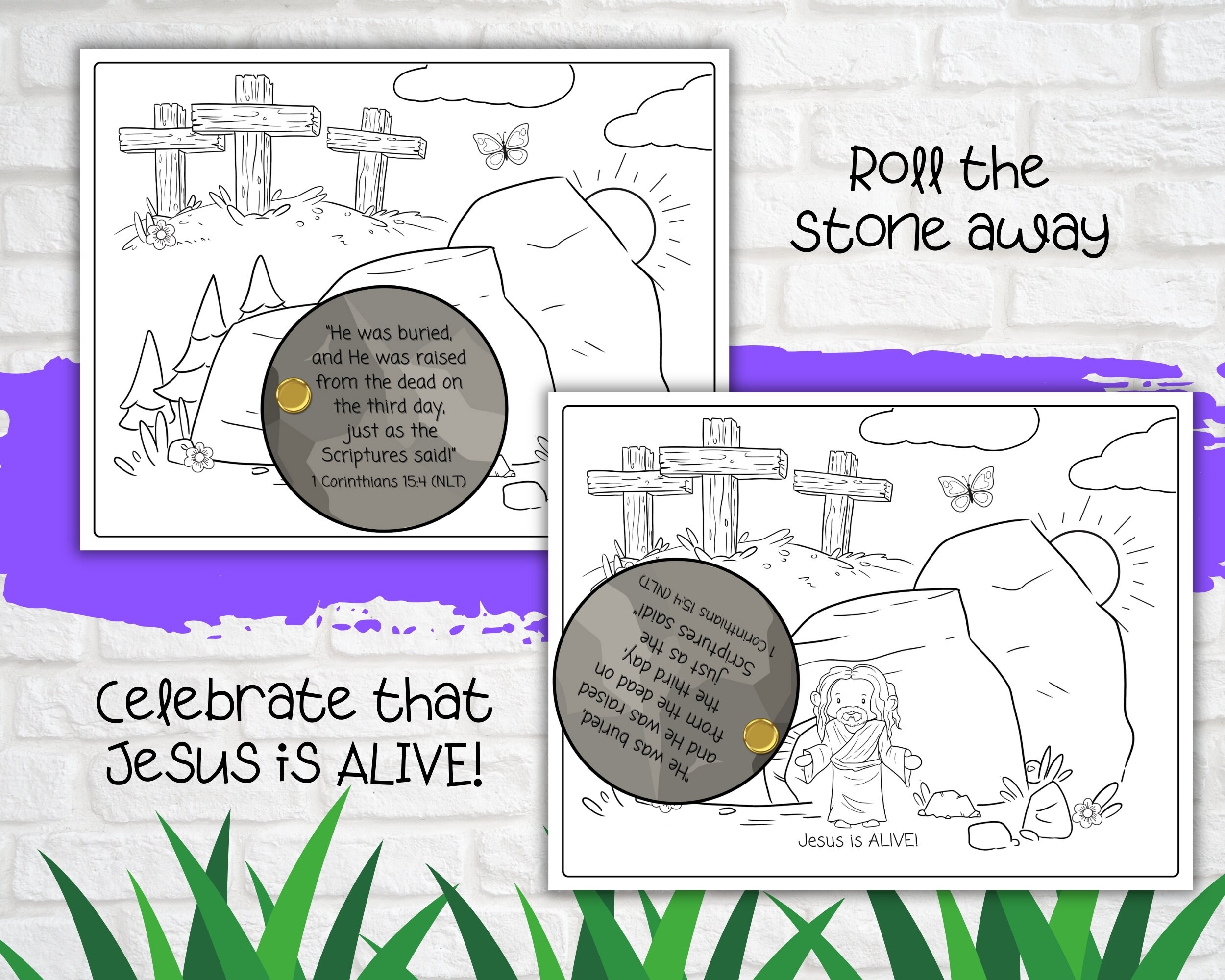 Easter Empty Tomb Craft, Sunday School Activity, Kids Church, Holy Week ...