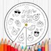Kids Printable Fruit of the Spirit Spinner Color Wheel, Sunday School ...