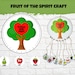 Kids Printable Fruit of the Spirit Craft, Sunday School Activity, Kids ...
