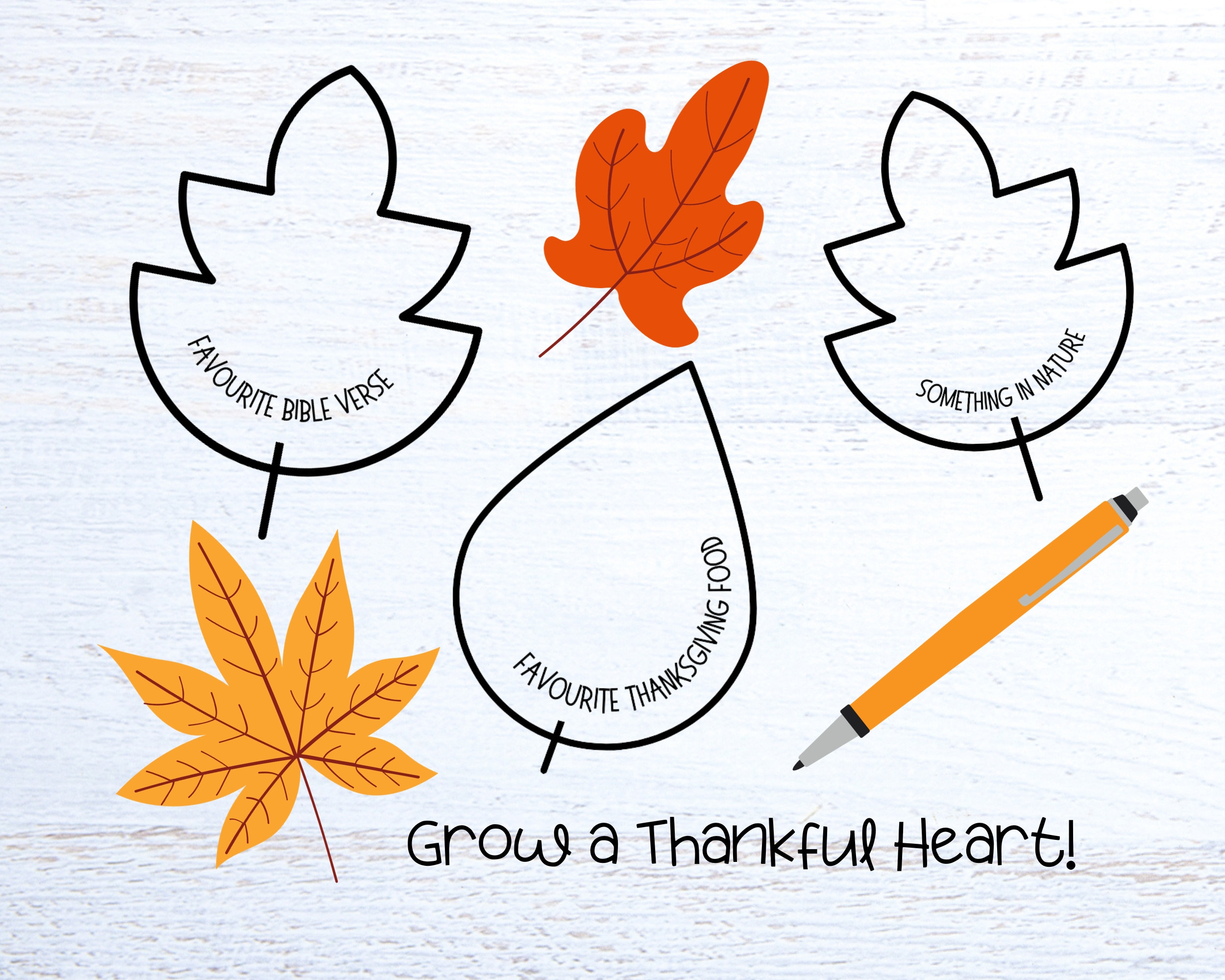 Thanksgiving/fall Bible Themed Activity, 30 Gratitude Prompts, Sunday ...