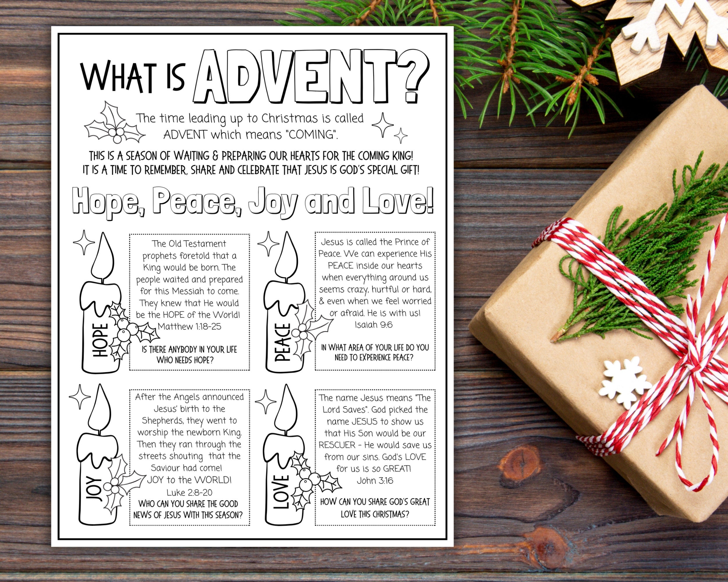 Kids Printable Advent Spinner Color Wheel, Nativity Sunday School ...