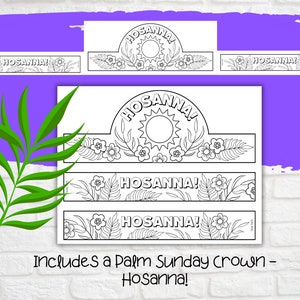 Easter Crown Crafts, Sunday School Activity, Kids Church, Holy Week ...