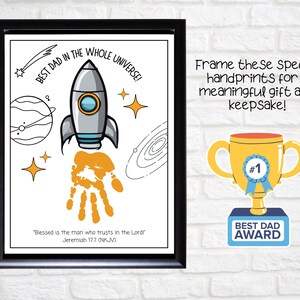 Father's Day Bible Verse Handprint Bundle, Printable Father's Day Craft ...