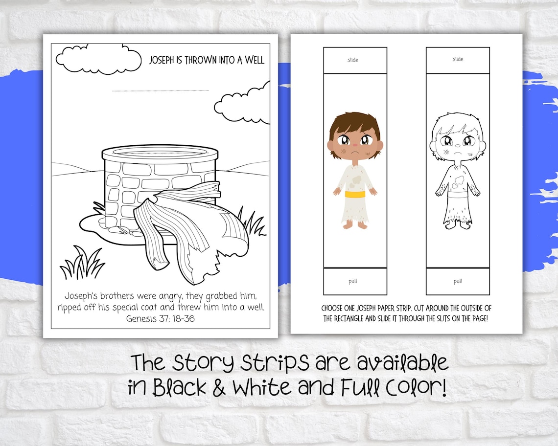 Joseph Story Strip Bundle, Three Crafts Included, Jospeh Thrown in Well ...