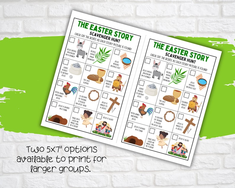 Easter Story Scavenger Hunt, Sunday School Activity, Kids Church, Holy ...