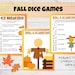 Fall Dice Games, Sunday School Game, Icebreaker, Roll a Turkey, Roll a ...