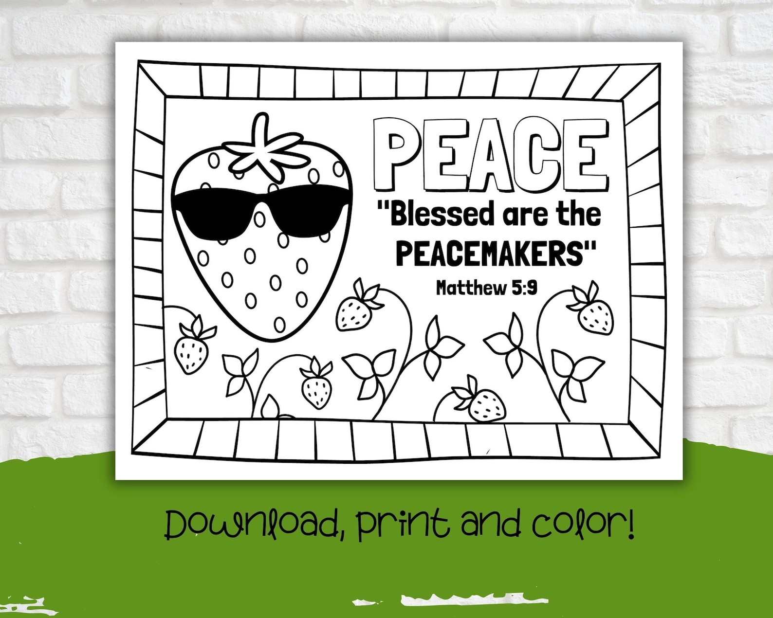 Fruit of the Spirit Printable Coloring Pages, Sunday School, Kids ...