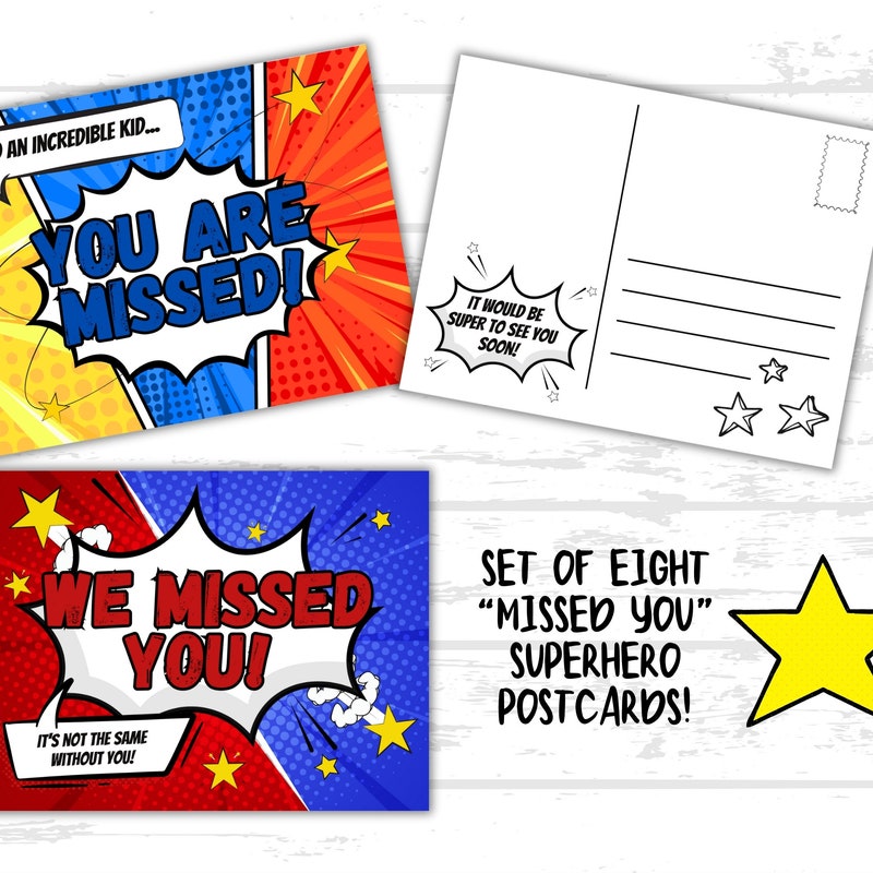 Comic Postcards - Etsy