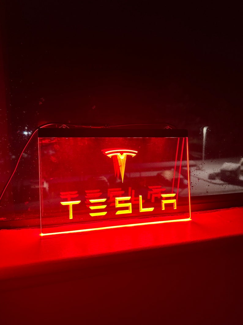 Tesla LED Neon Light Sign 8x12 - Etsy