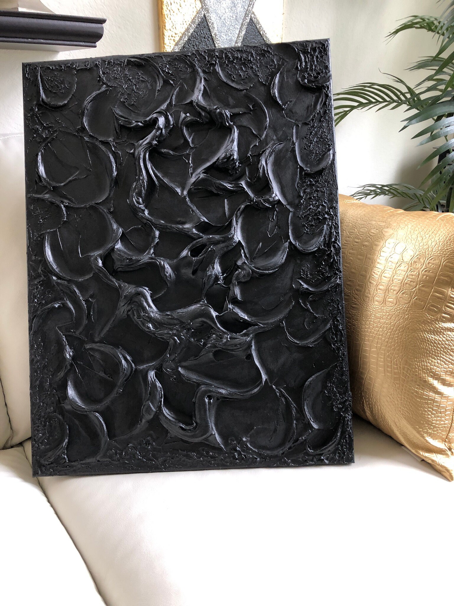 3D Textured Spackle Wall Art Minimalist Abstract Style Wall Decor in ...