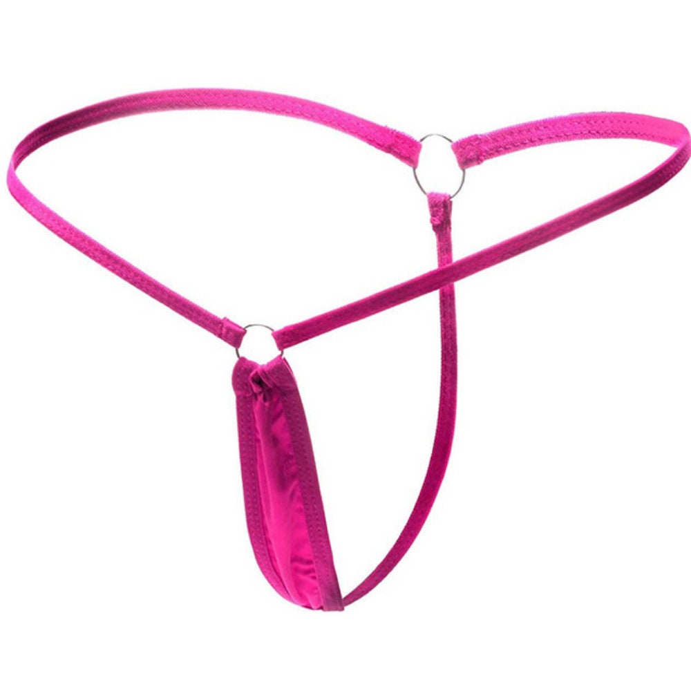 Mini High Waist String Thong With Metal Ring, Nudist Beach Bikini ...