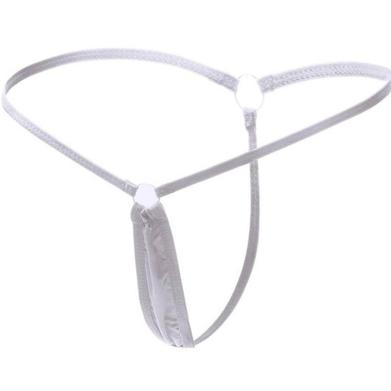 Mini High Waist String Thong With Metal Ring, Nudist Beach Bikini ...