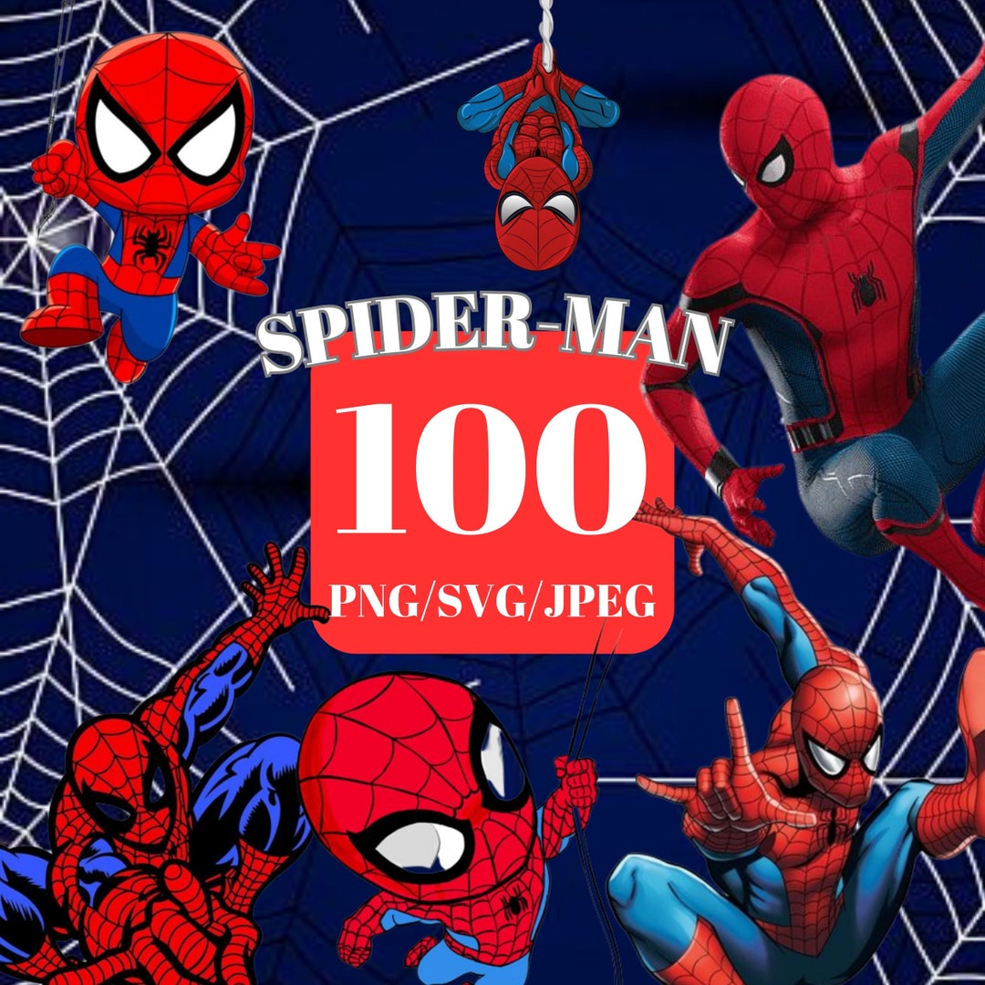 Spiderman PNG Bundle, Spiderman SVG Bundle, Superhero Clipart ...