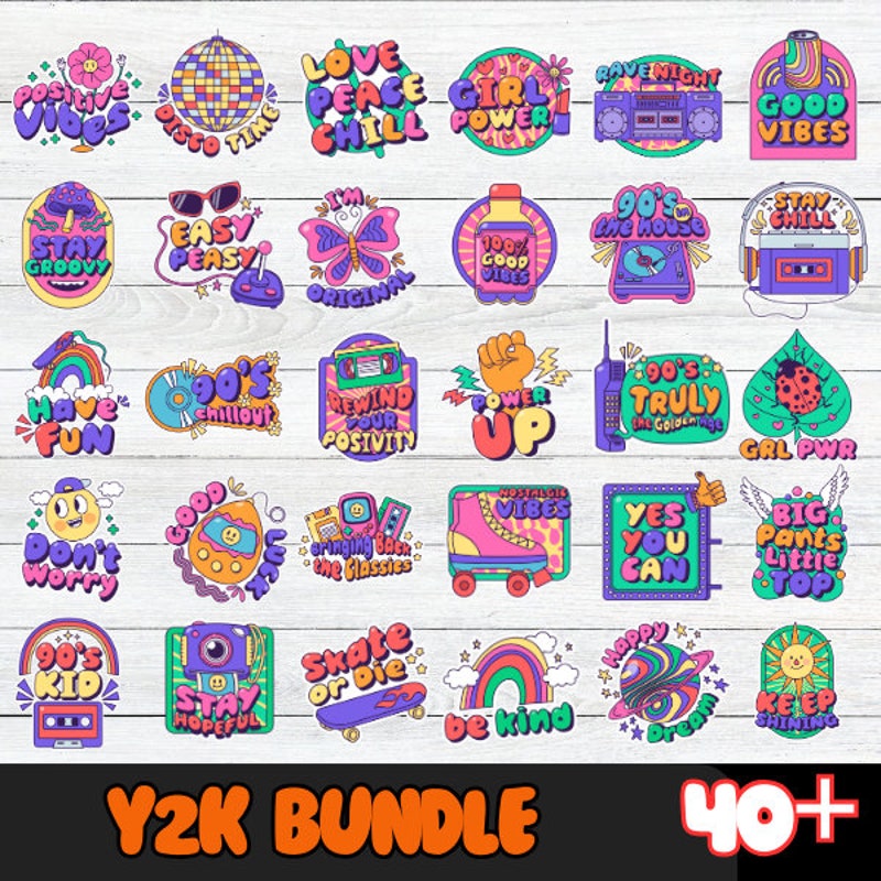 Y2k Stickers - Etsy